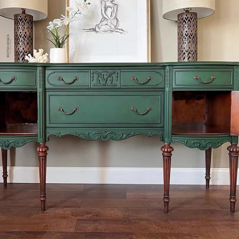 Vintage Sideboard With 2 Doors And 4 Drawers